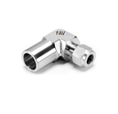 Male Pipe Weld Elbow - Double Ferrule Compression Fittings