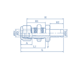 PTFE Bulkhead Reducer - FAV