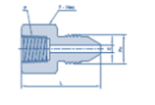 Female NPT Threads TO Medium Pressure MP Male Adapter 15000 PSI - FAV