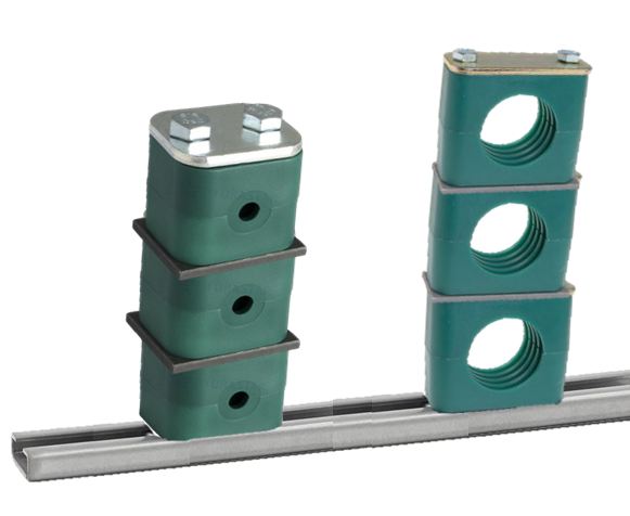 Multiple Tube Pipe Clamps - Verticle Or Horizontal Stacking