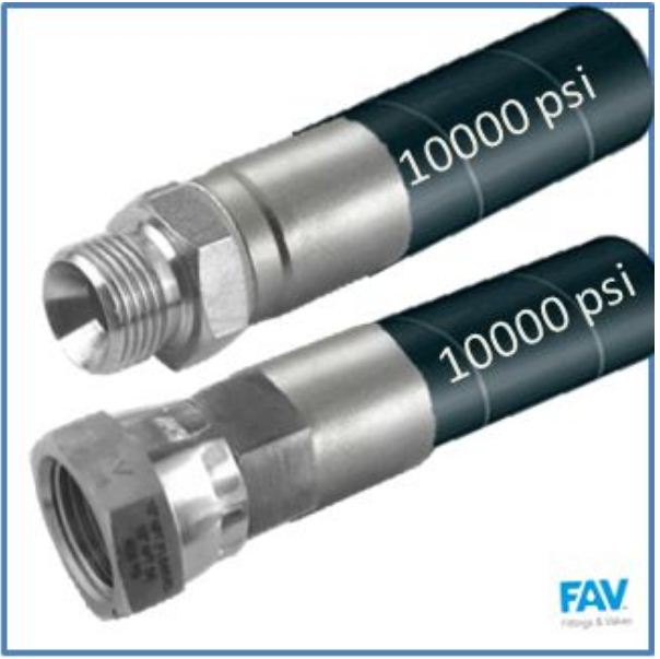 High Pressure Hydraulic Hoses 10000 PSI FAV