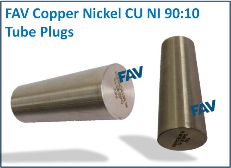 COPPER NICKEL CU NI 90:10 Tapered Tube Plugs - FAV
