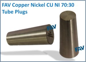 COPPER NICKEL CU NI 70:30 Tapered Tube Plugs - FAV