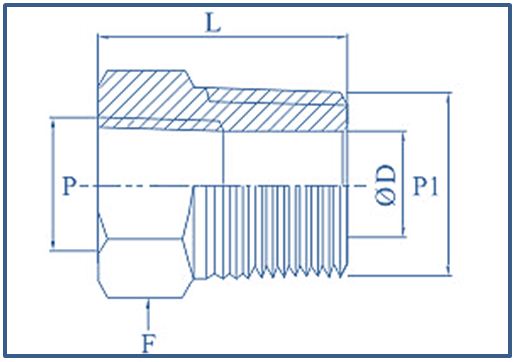 HIGH PRESSURE REDUCING BUSHING 1000 Bar