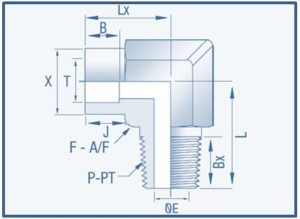 Male Elbow - Tube Socket Weld (Fractional) X Male Pipe Threads (NPT)